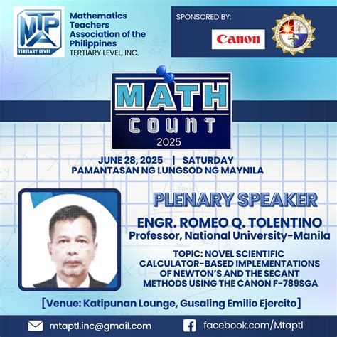 Mathematics 📢 Math Count 2025 Update Aside From The Much Awaited