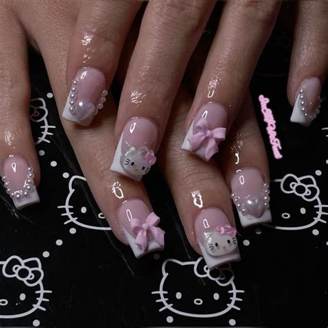 La Nail Arti T ˚₊‧꒰ა ໒꒱ ‧₊˚ On Instagram Hello Kitty Nails Art Hello