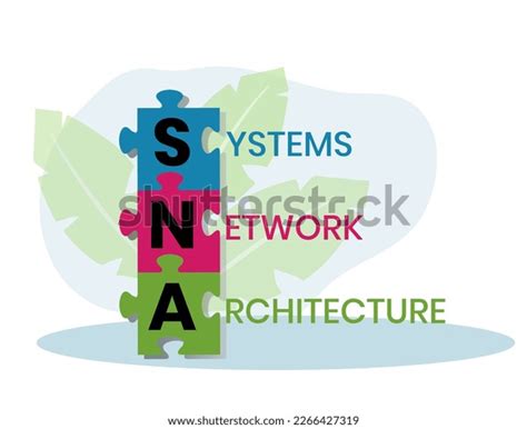 Sna Systems Network Architecture Acronym Business Stock Vector Royalty