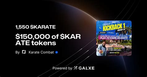 150000 Of Karate Tokens By Karate Combat Galxe Quest