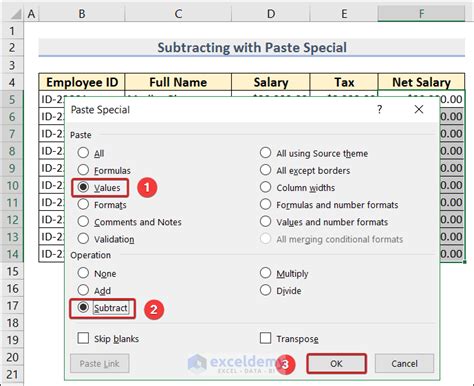How To Subtract In Excel Different Methods ExcelDemy