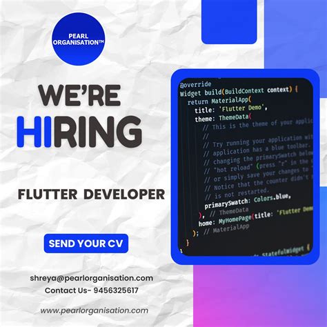 Shreya Sharma On Linkedin Opportunity Flutterdevelopers