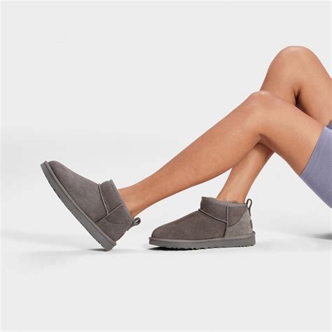 Ugg Classic Ultra Mini Kadın Gri Bot House Of Superstep