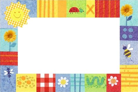Bordas E Molduras Coloridas Para Textos Flower Frame Presentation Design Template Christmas
