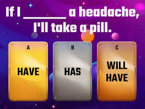 First Conditional Exercises Quiz