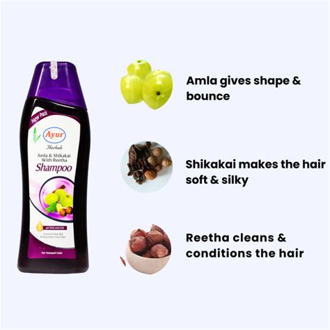 Buy Ayur Herbals Amla Shikakai Reetha Shampoo 1000 Ml Online At