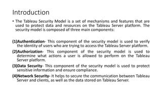 Tableau Security Model Pptx Cloud Computing Internet