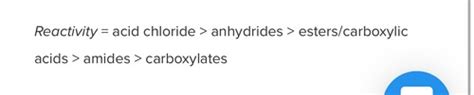 Chapter 13 Carboxylic Acid And Acid Derivatives Flashcards Quizlet