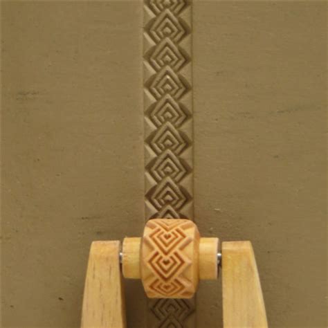 Wooden Mini Roller Over Lapping Squares 10mm