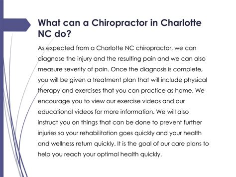 Ppt Chiropractor Charlotte Nc Charlotte North Carolina Chiropractor