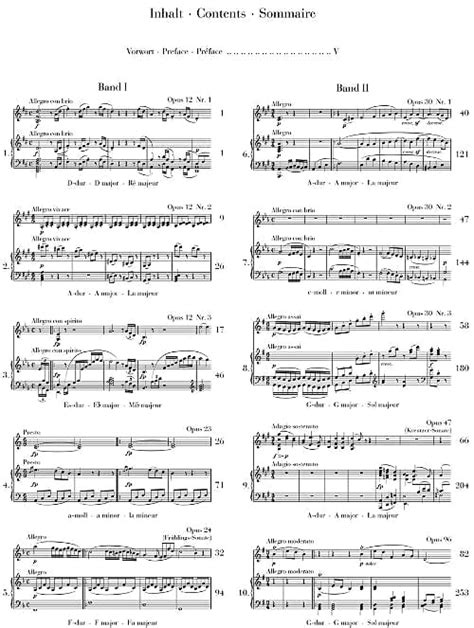 Ludwig Van Beethoven Sonatas For Piano And Violin Volumes I Reverb