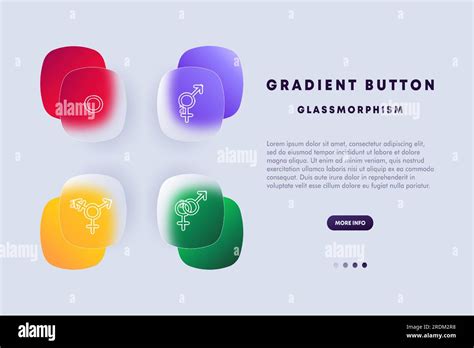 Gender Identity Line Icon Biological Gender Self Identification Self Expression Queer