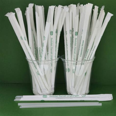 Jual Pla Straw Cassava Straw Sedotan Singkong 6 Mm X 20 Cm 100