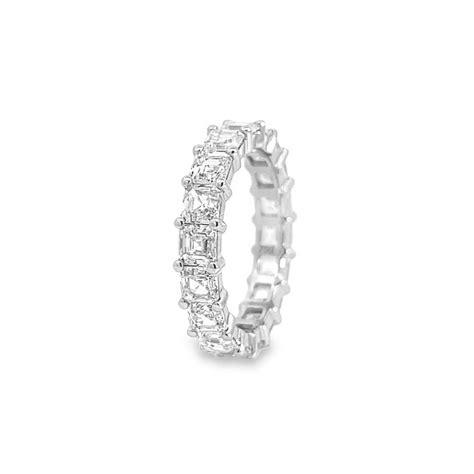 Asscher Eternity Ring Troy Obrien Fine Jewellery