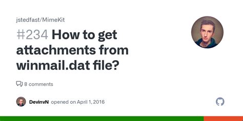 How To Get Attachments From Winmaildat File · Issue 234 · Jstedfast