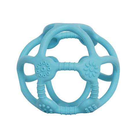Back To Nature Silicone Teether Ball Blue Lulla Buy