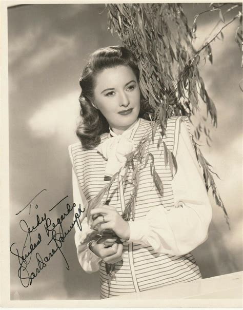 Barbara Stanwyck Autograph Vintage 8x10 Signed 1938 Young Uacc