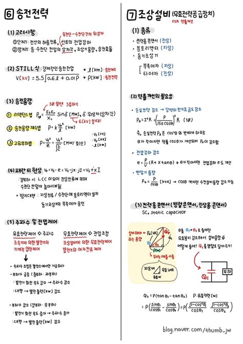 전력공학 요점정리 전기기사 필기 Ncs 전기직 전공 공부 Pdf 네이버 블로그