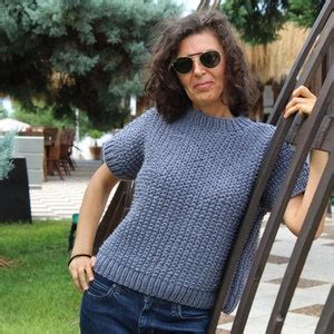 Slipover Knitting Pattern For Women Sweater Knit Pattern Pdf Etsy