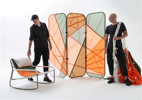 Layer And Raeburn Design Furniture Collection From Recycled Parachutes