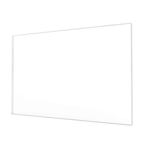 Fab Glass And Mirror Plexiglass 12 In X 24 In Clear Rectangular Acrylic Sheet 14 In Thick