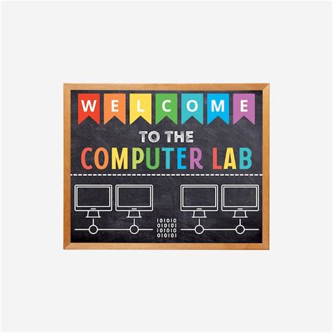 computer lab decorations for classroom etsy