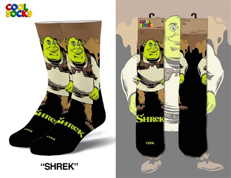 Shrek Adult Socks Hidden Gems Novelty