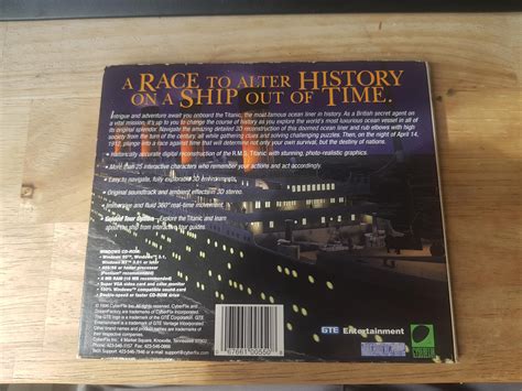 Titanic Adventure Out Of Time Cd Rom 1996 Rtitanic