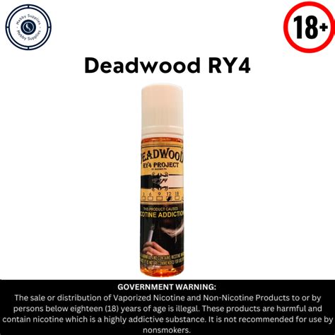 Deadwood Ry4 E Juice 3mg Shopee Philippines