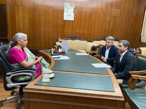 Subhrakant Panda On Linkedin It Was A Pleasure Meeting Honble Fm