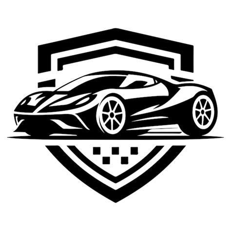 Silhouette Du Logo De La Voiture Illustration Vectorielle De La
