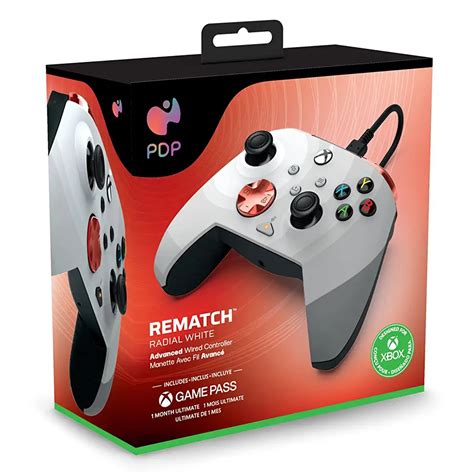 Pdp Rematch Advanced Wired Controller For Xbox Series Xs Radial White