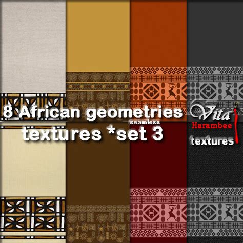 second life marketplace 8 african geometries fp set3