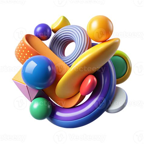 Magnificent Abstract A Dynamic Flowing Composition Of Abstrac Original 57582614 Png