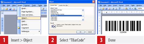 Create Print Barcodes With Word Access Excel Barcodes For
