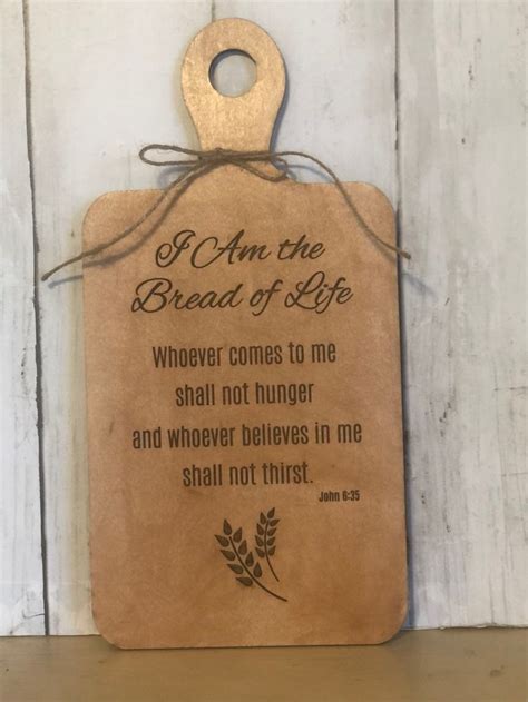 Bible Verse Bread Of Life John 635 Etsy Bible Verses John 6 35