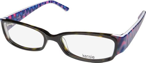 Kensie Eyeglasses Chaotic Tortoise 50mm Clothing Shoes