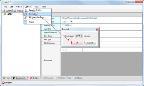 create accounts set interval