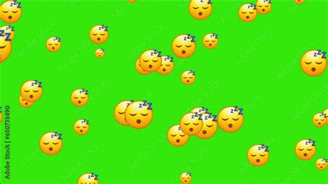 Sleeping Emoji Snoring Emoticon Zzz Yellow Face With Closed Eyes