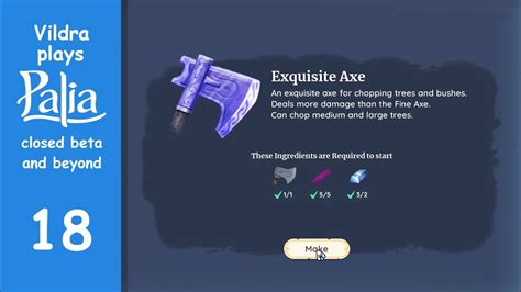 Palia Open Beta Part 18 Exquisite Axe At Last Youtube