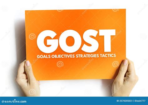 Gost Goals Objectives Strategies Tactics Marketing Planning