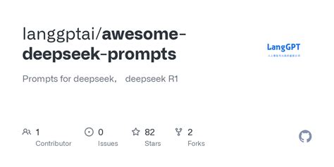 Github Langgptaiawesome Deepseek Prompts Prompts For Deepseek