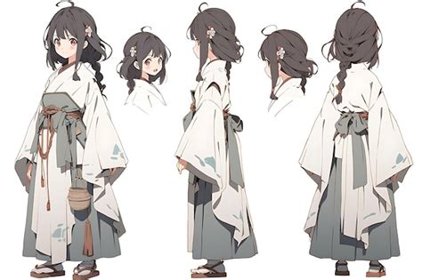 Feuille De Retournement D Art Conceptuel De Personnage D Anime D