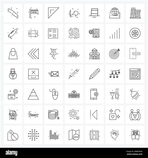 Isolated Symbols Set Of Simple Line Icons Of Medical Out Triangle Action Hand Vector
