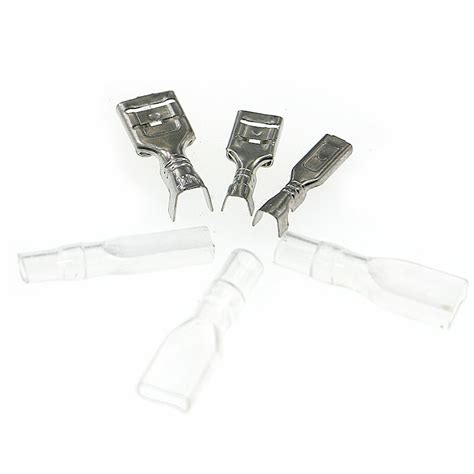 120pcs 28 48 63 삽입 플러그 스프링 피복 와이어 터미널 커넥터 냉간 압착 터미널 05 25mm2 커넥터