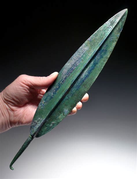 Giant Museum Class Ancient Sumerian Bronze Phalanx Pike Spearhead From The Near East Lur279