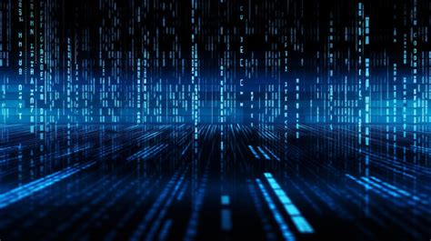 scientific technology data binary code network conveying connectivity
