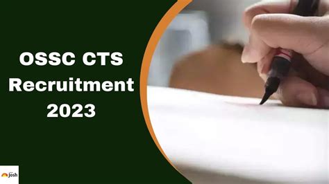 Ossc Cts Recruitment 2023 Apply For 1043 Vacancies Check Eligibility And Fee