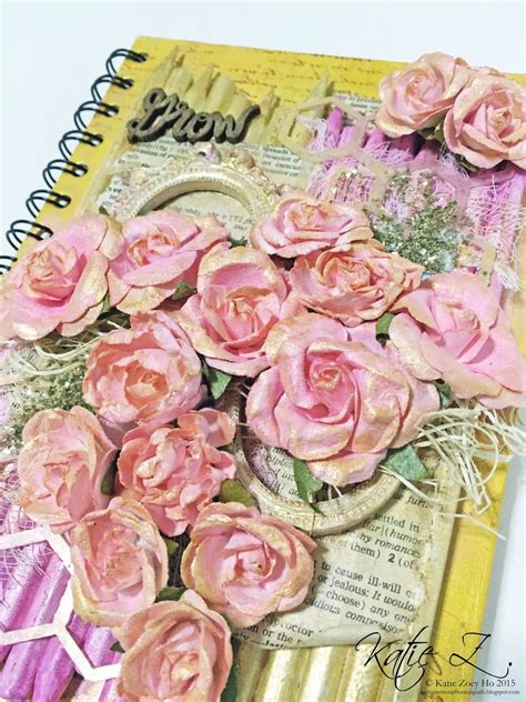Shimmerz Paints Altered Journal Book Cover