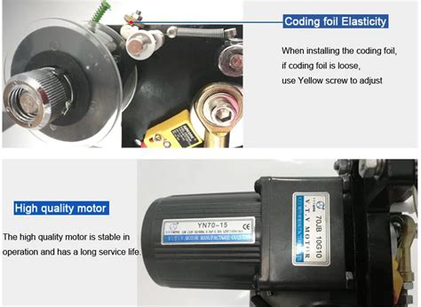 Lot Number Batch Coding Machine Hp241b Hot Stamp Expiry Date Printer 3